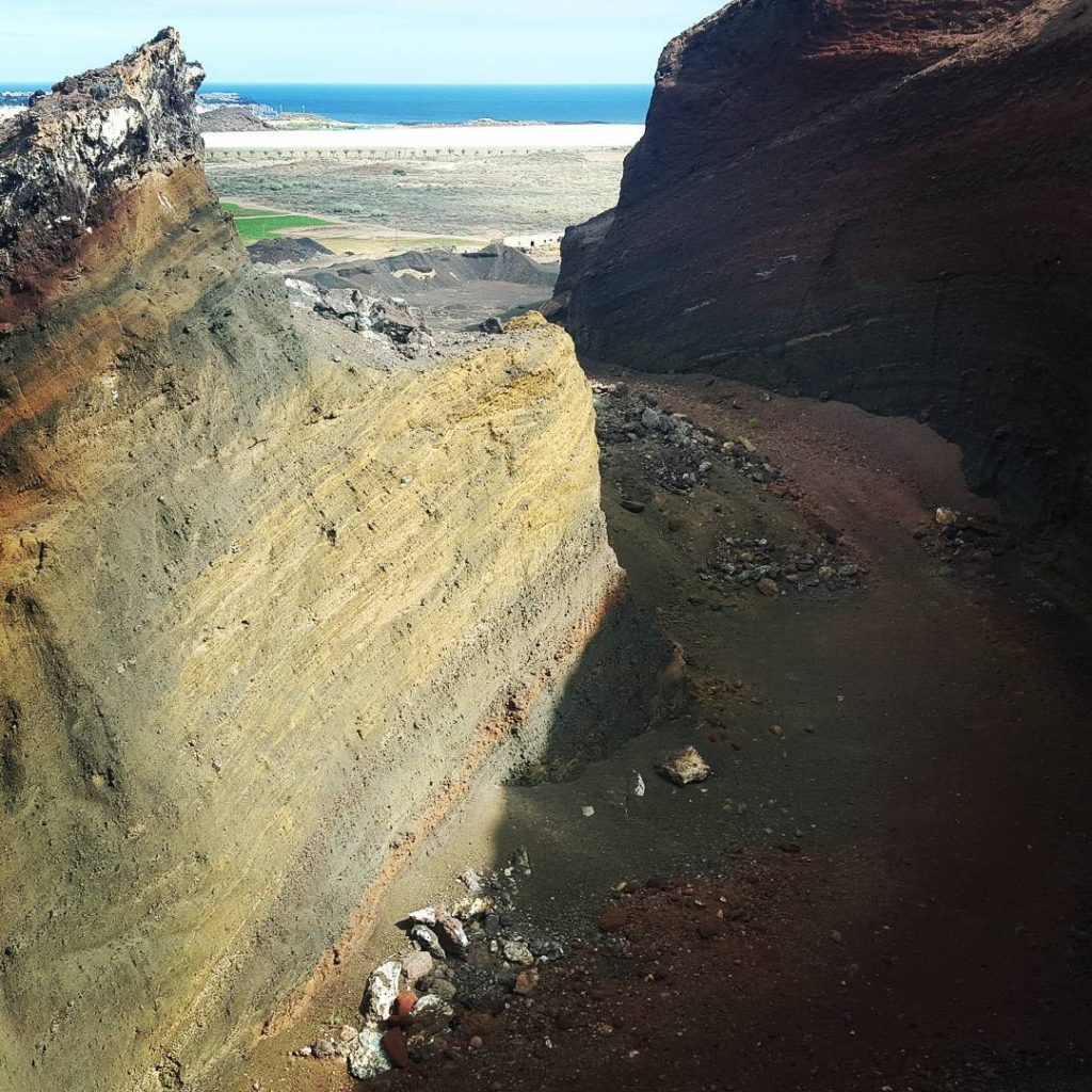 Crater of Montaña Grande volcano - Tenerife Island, Canary Islands ...